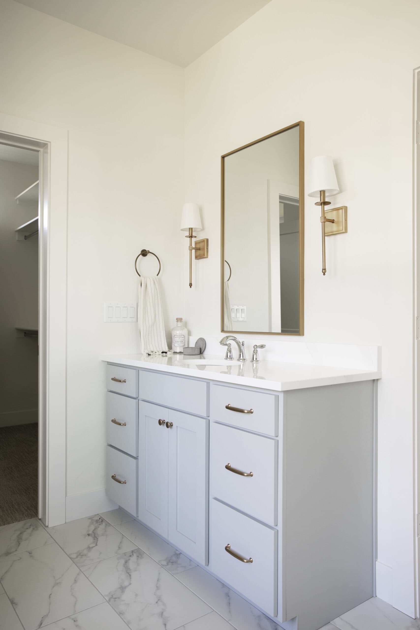 How to Mix Finishes in the Bathroom | Meg & Co. Designer Homes